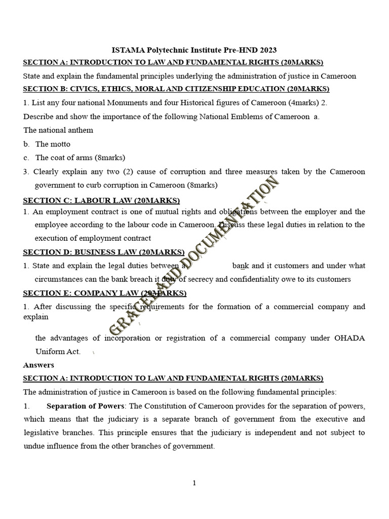 Law Question and Answer | PDF | Employment | Corporations