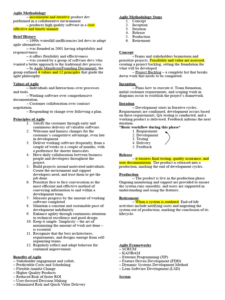 Agile Methodology | PDF | Agile Software Development | Scrum (Software Development)