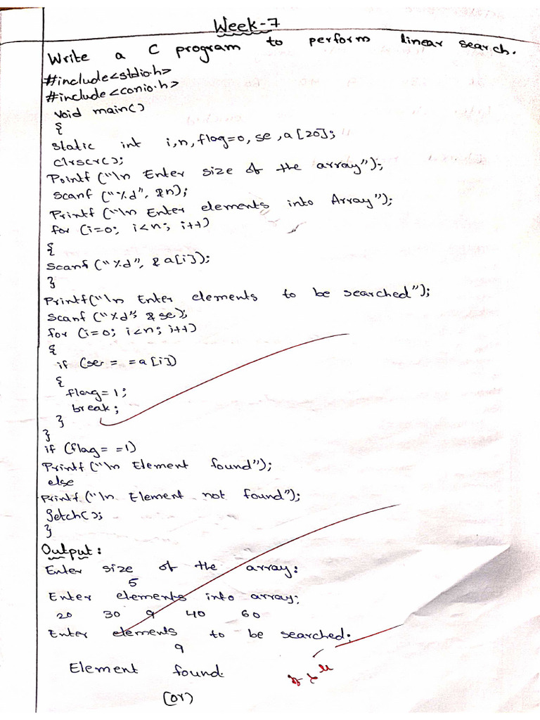 Week 7 C Language | PDF