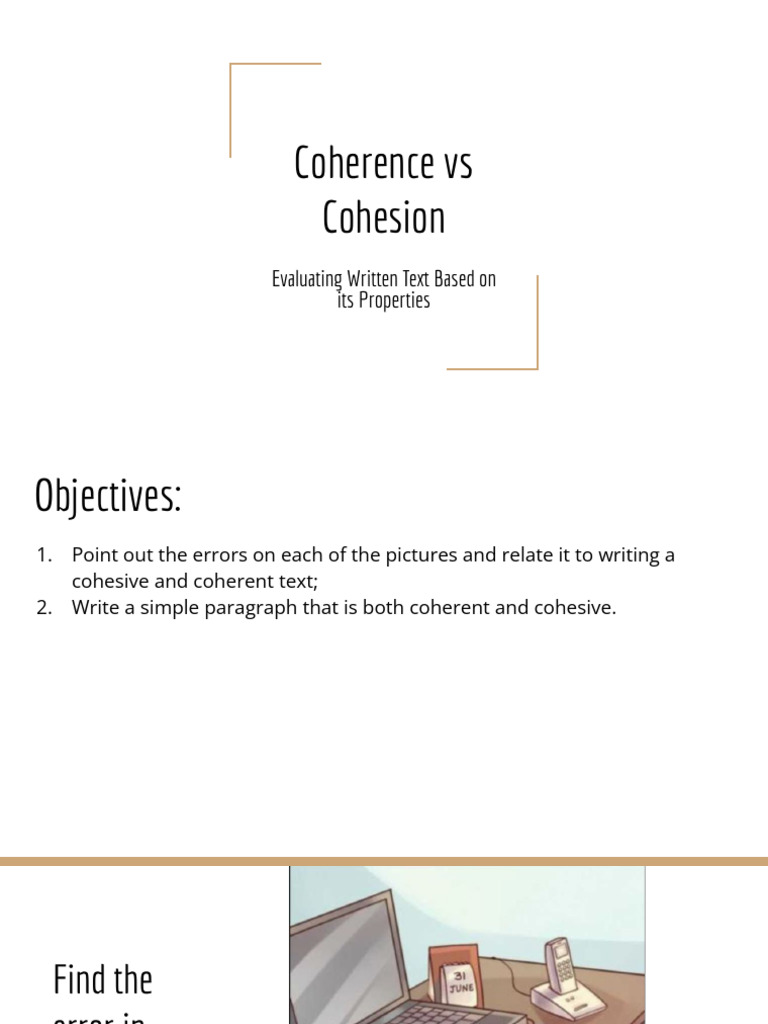 Coherence Vs Cohesion | PDF | Syntax | Language Mechanics
