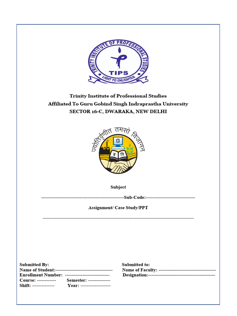 Assignment Cover Page1 | PDF