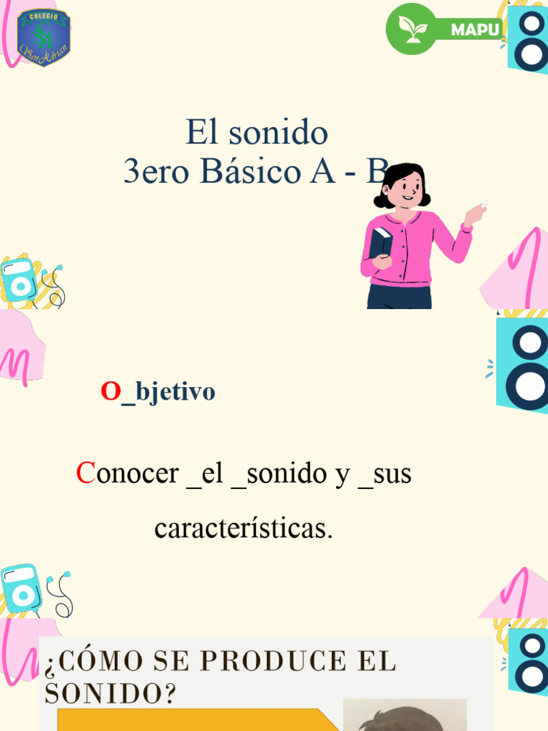 Características del sonido para 3ero Básico | PDF