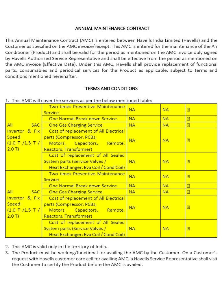 AMC Terms&Conditions AC | PDF | Payments | Cheque