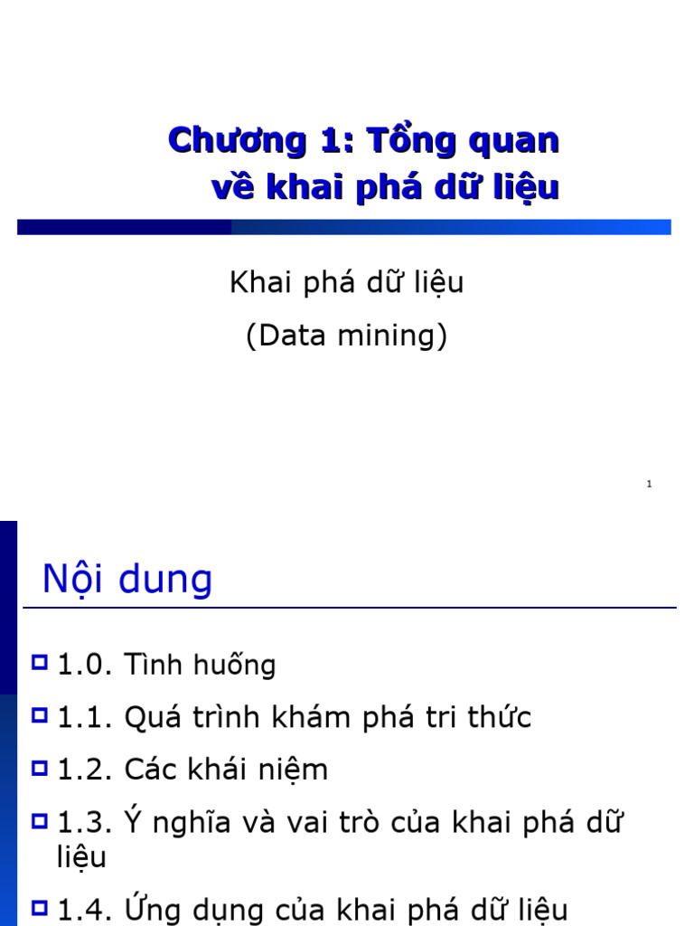 Data Mining - Chapter 1 | PDF