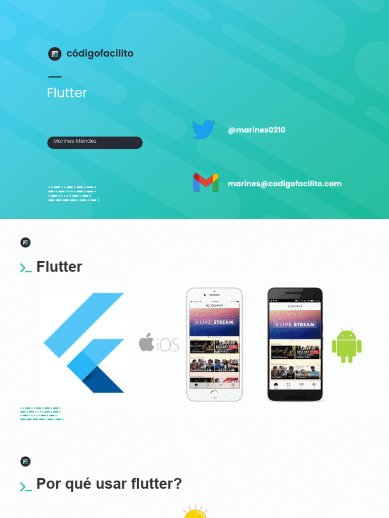 Por Que Aprender Flutter | PDF | Software de la aplicacion | Software ...