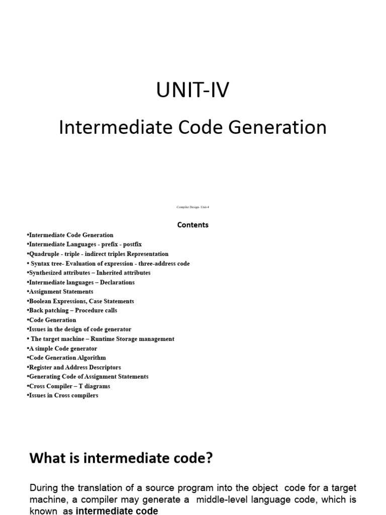 Unit 4 | Download Free PDF | Data Type | Compiler