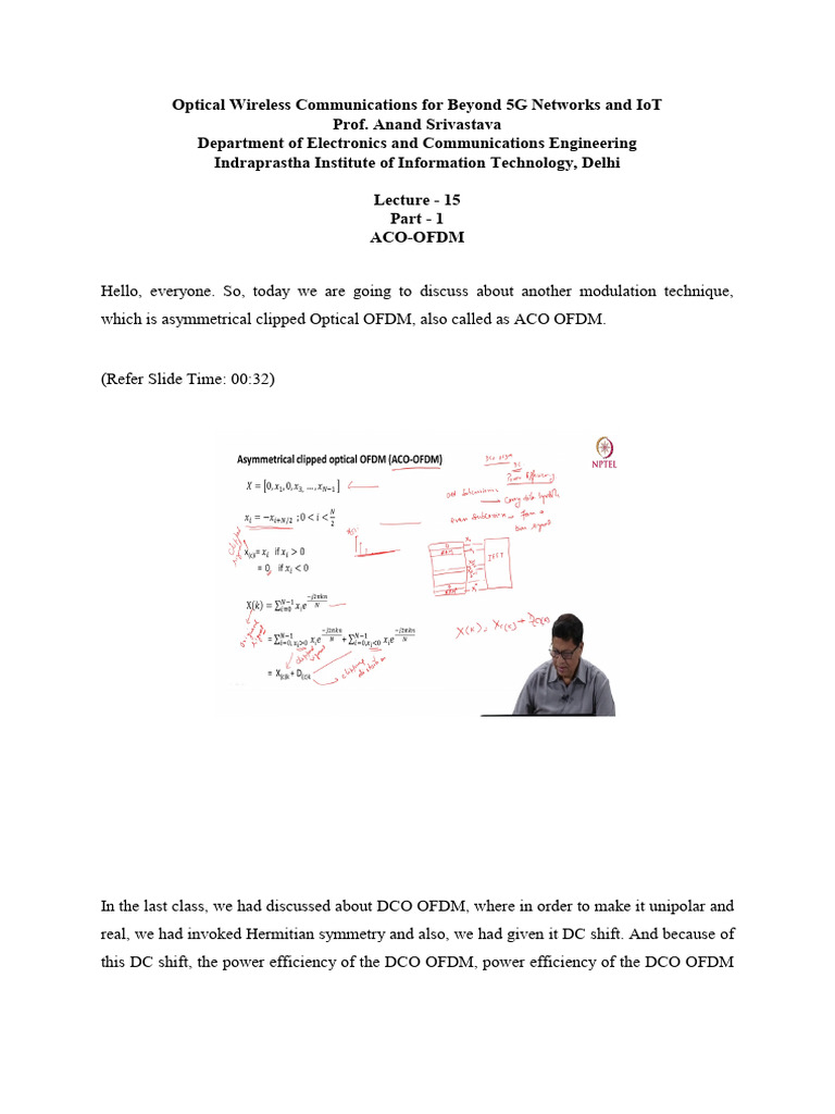 lec30 | PDF | Orthogonal Frequency Division Multiplexing | Broadcast Engineering
