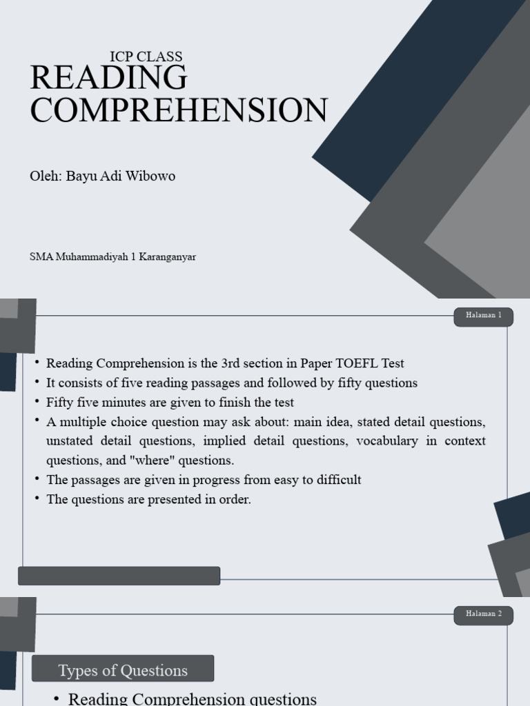 Reading Compre 11 | Download Free PDF | Reading Comprehension | Vocabulary