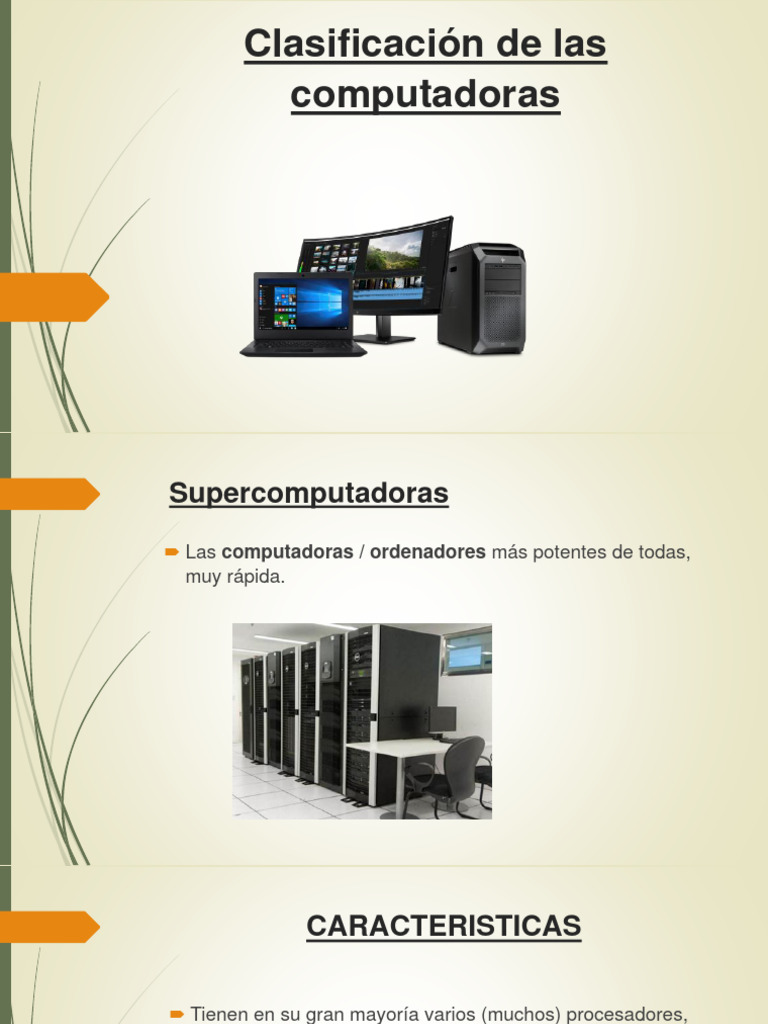 Clasificación de Las Computadoras | PDF | Computadoras personales | Ordenador portátil