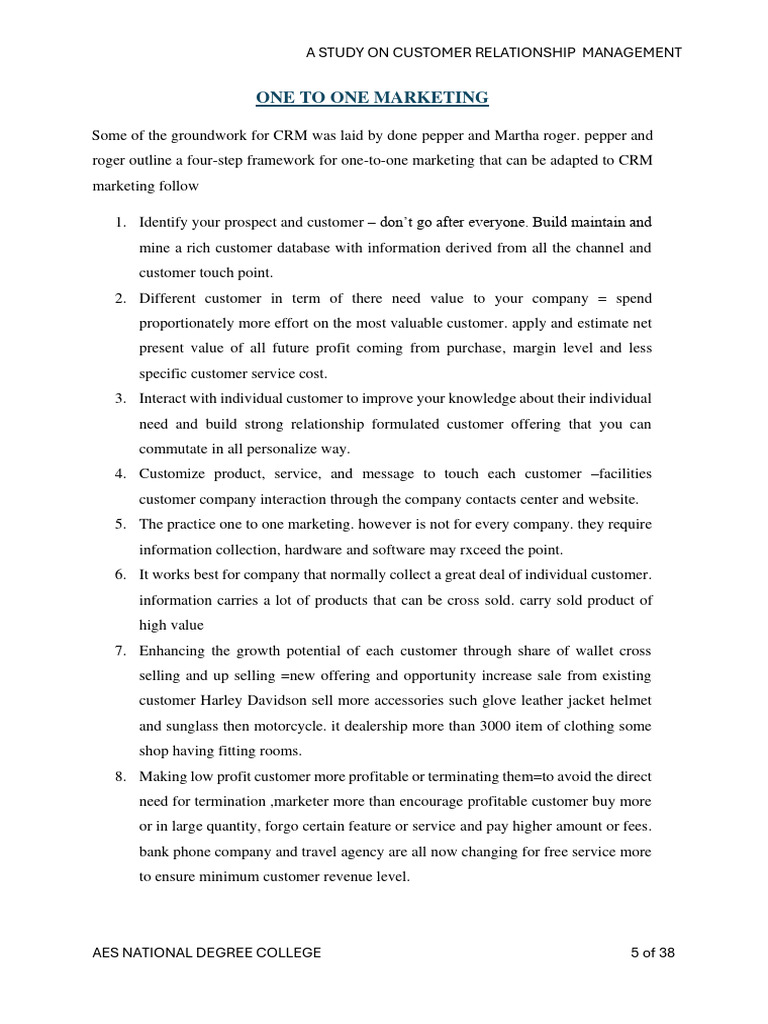 Supriya Final Project | PDF | Customer Relationship Management | Marketing