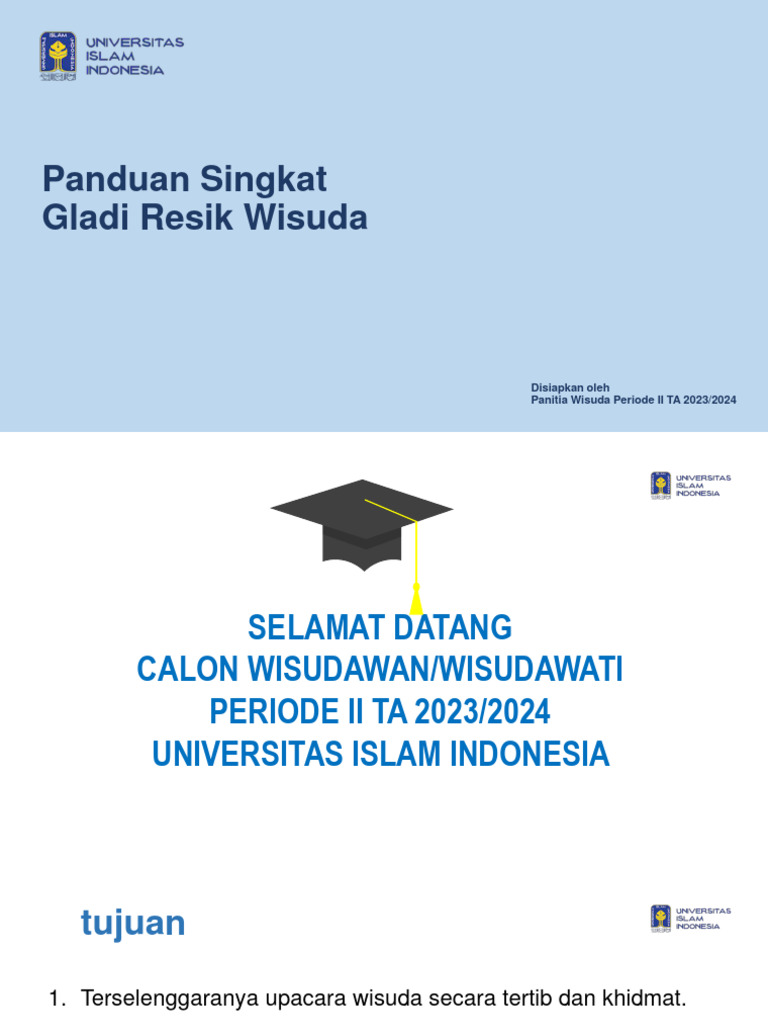 Panduan Singkat GR Wisuda UII | PDF