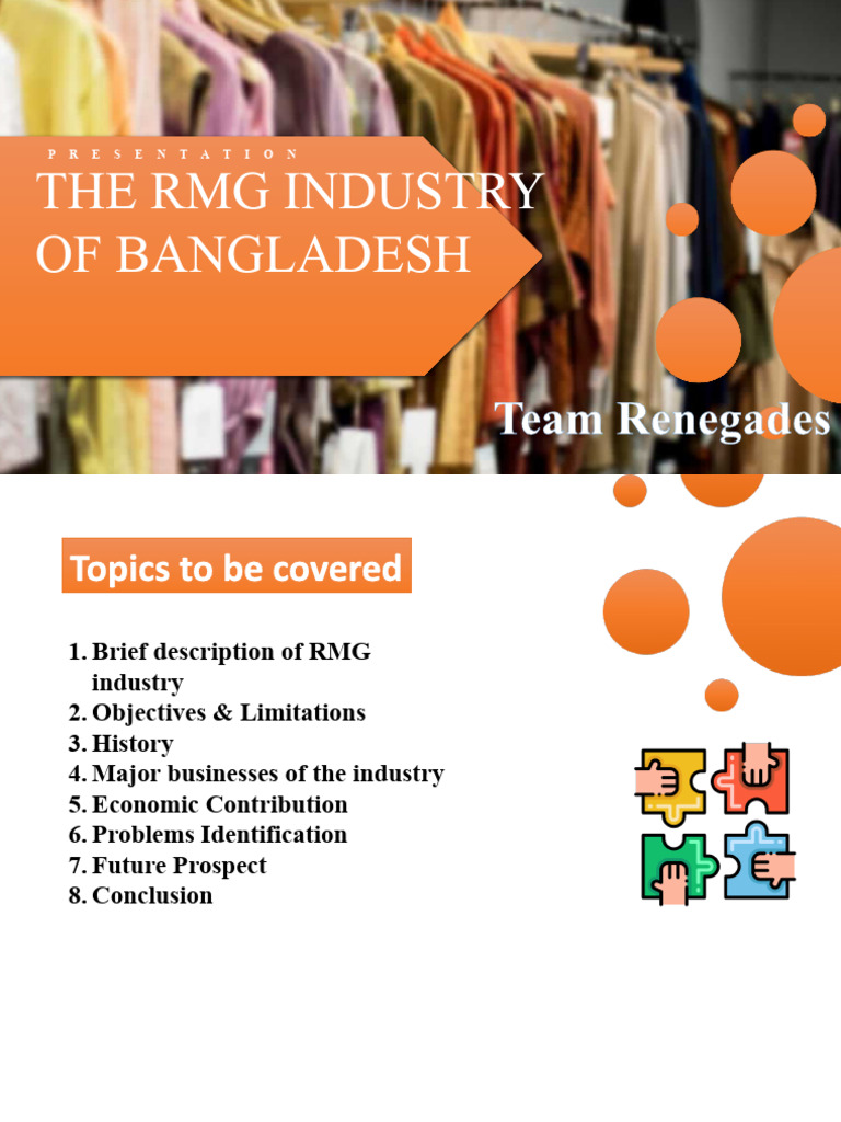 RMG Sector PPT Slide | PDF | Economies | Clothing