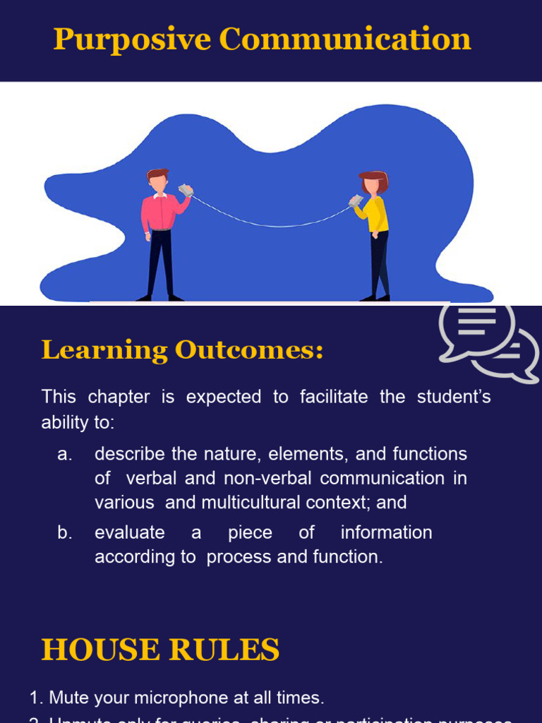 Purcom Chapter 1 | PDF | Nonverbal Communication | Communication