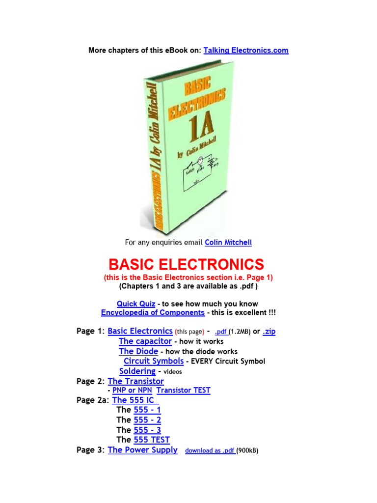 Basic Electronic | PDF | Resistor | Electric Power