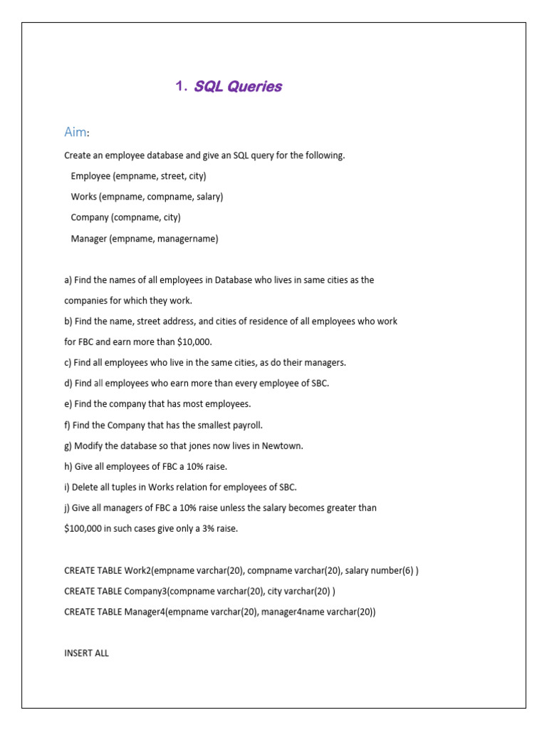 66ca003 Exercise 01 Pdf Relational Database Databases