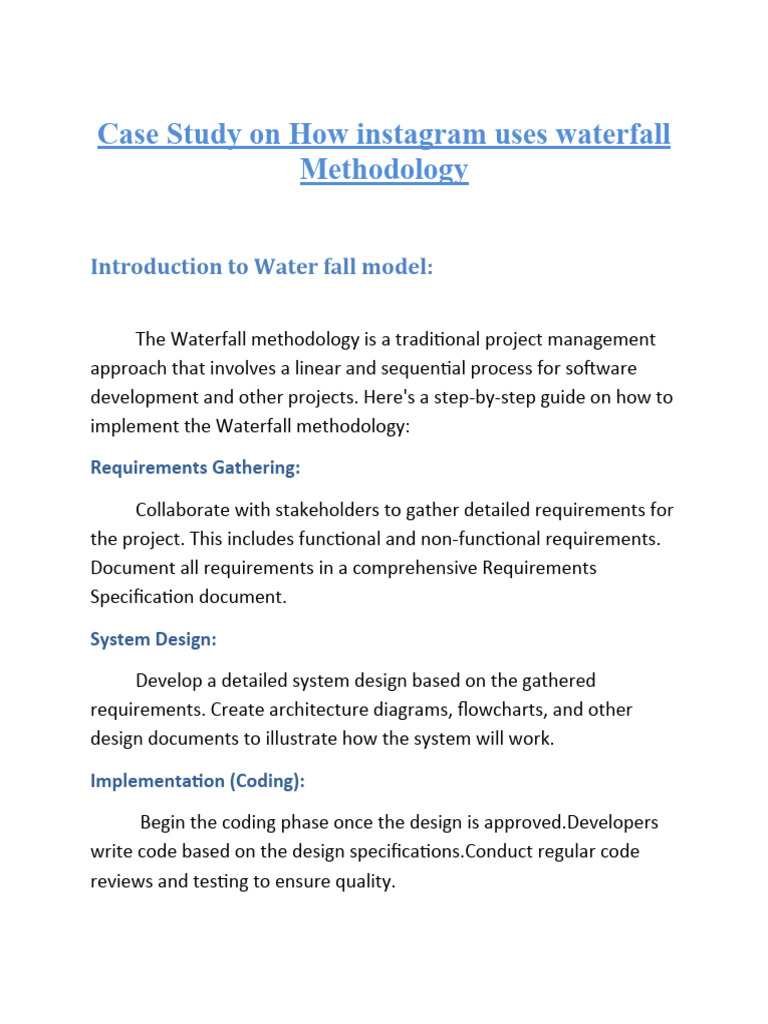 Case Study | PDF | Software Development Process | Software Testing