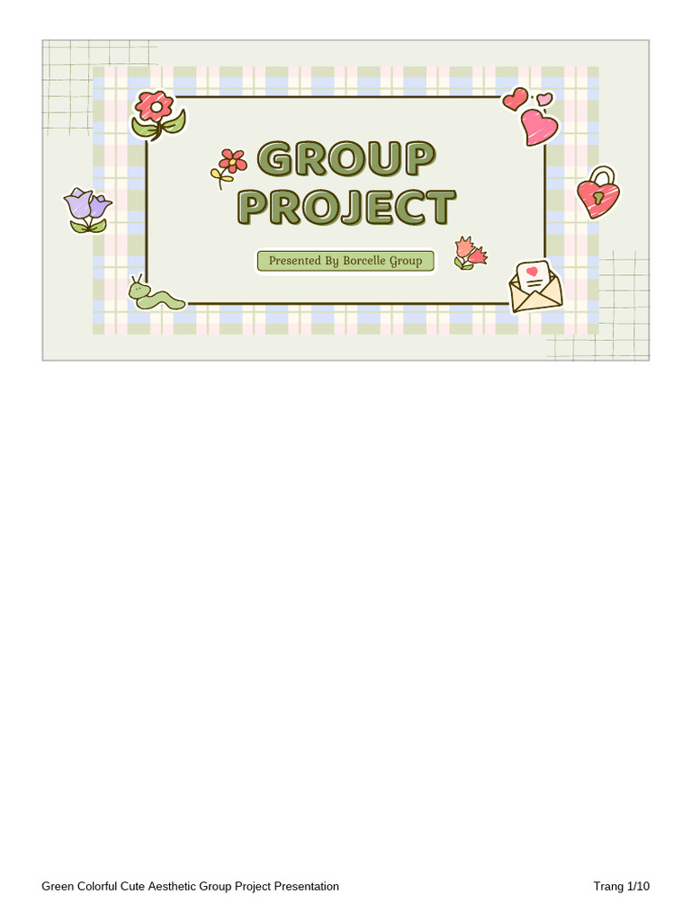 Green Colorful Cute Aesthetic Group Project Presentation | PDF