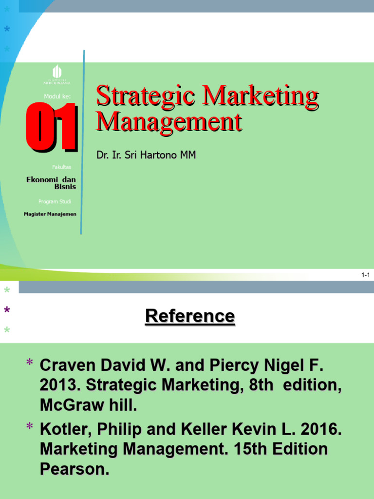 Modul 1 | PDF | Strategic Management | Marketing