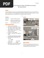 Physics Diffraction Grating Guide | PDF | Diffraction | Wavelength