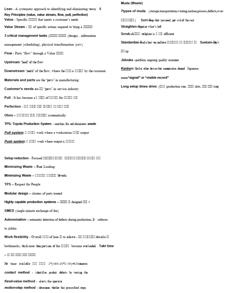 Lean | PDF | Lean Manufacturing | Production And Manufacturing