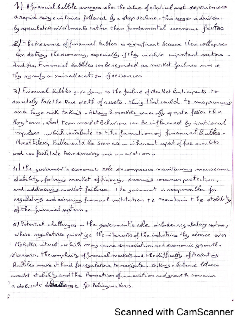 Financial Bubbles Pdf