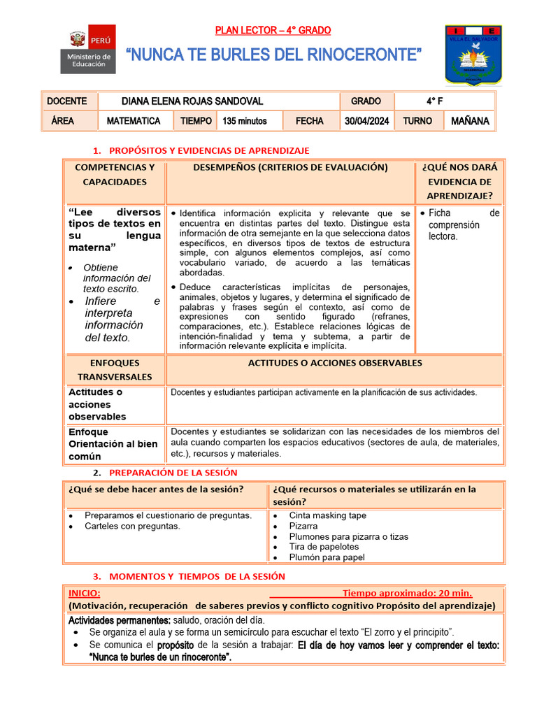 Nunca te burles del rinoceronte | PDF | Evaluación | Aprendizaje