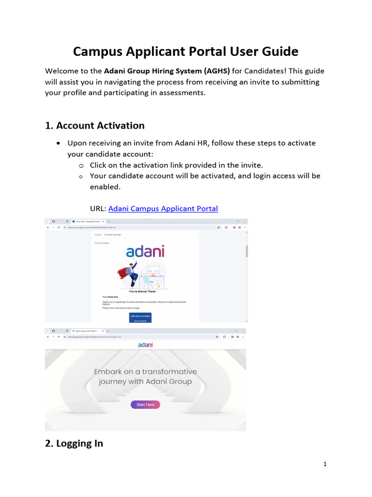 Candidate Portal Guide | PDF | Login | Windows 10