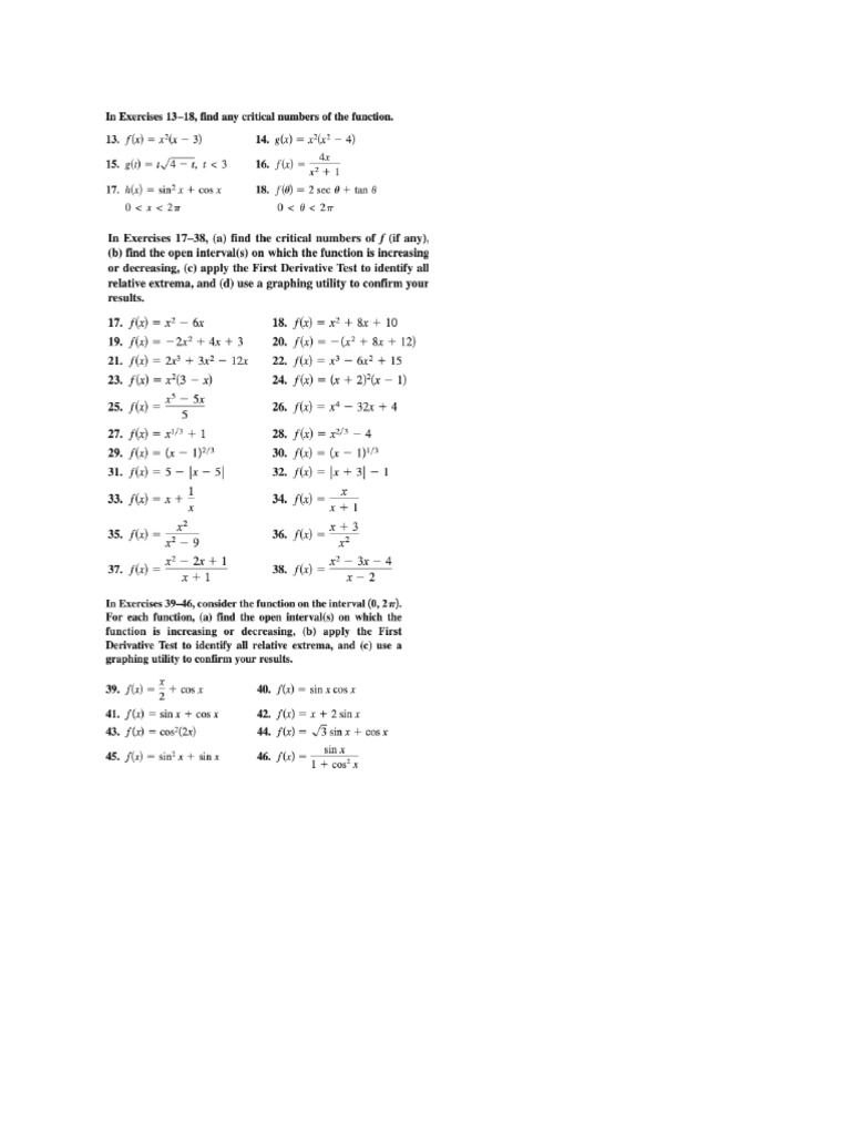 Additional Application of DErivative Review | PDF