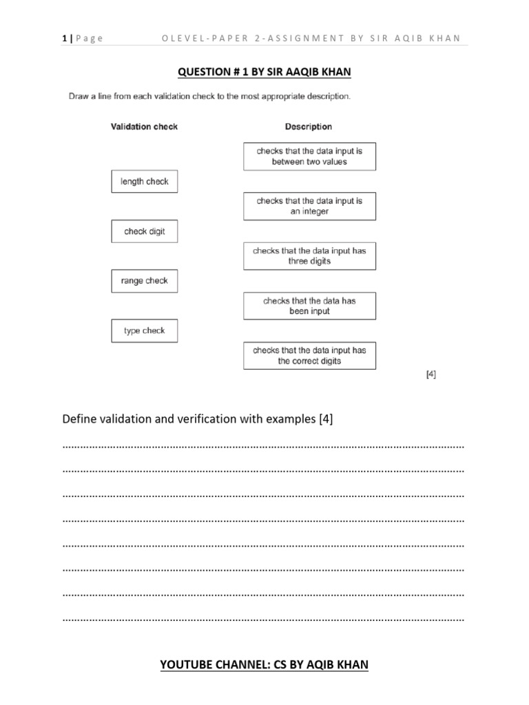 Assignment-Cs by Sir Aqib Khan | PDF | Technology & Engineering