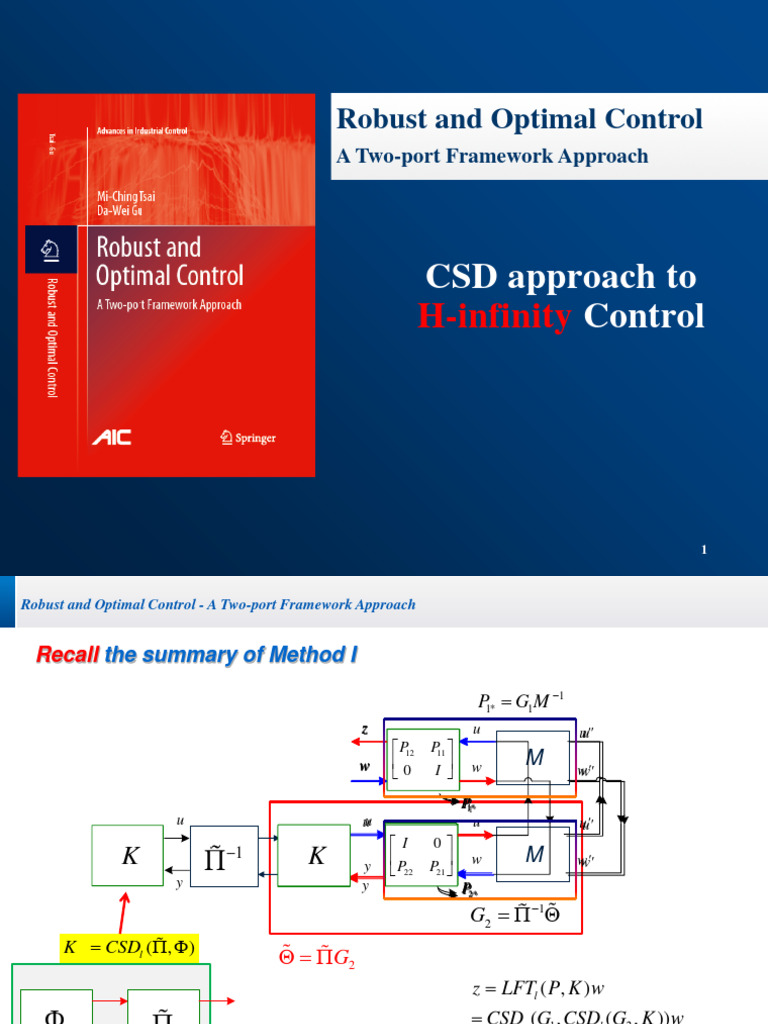 11 H-Infinity Controllers 2023 | PDF | Control Theory | Applied Mathematics