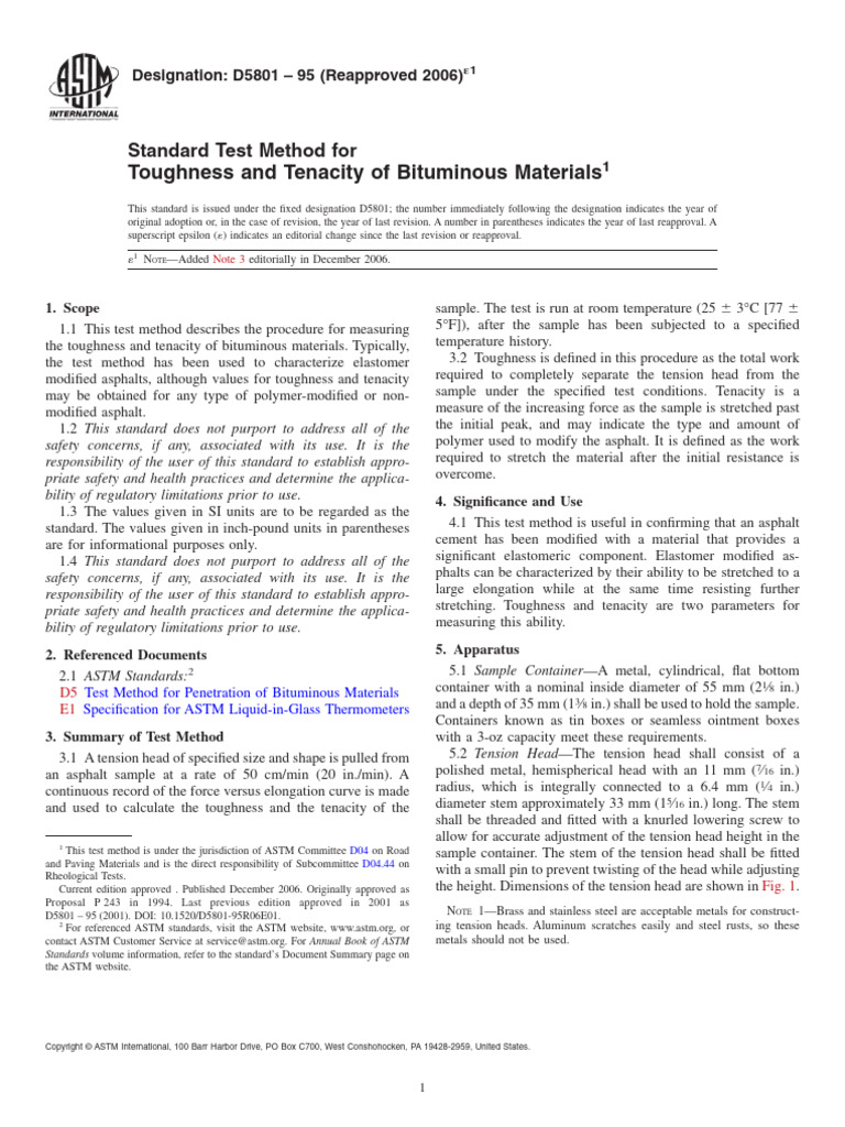 Astm D5801-95 | PDF | Screw | Sampling (Statistics)