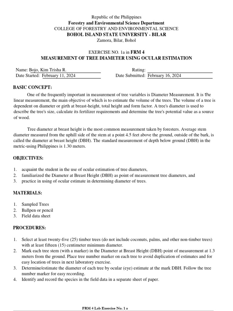 Lab 1 Final | PDF | Metrology