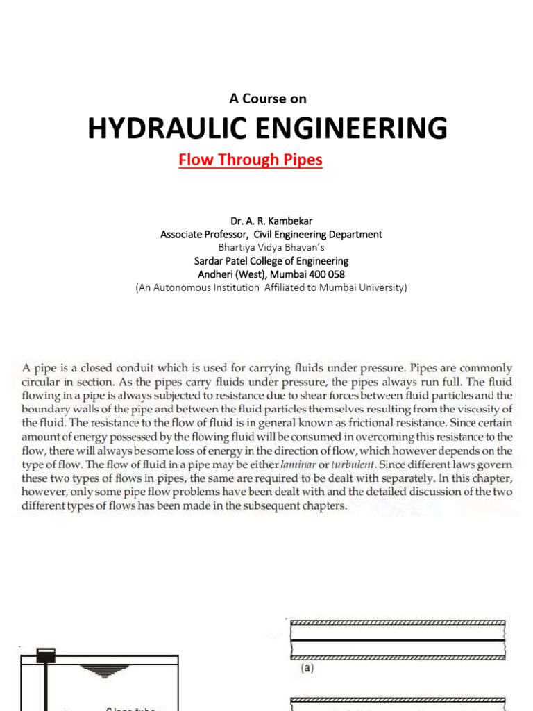 HE - M2 - Flow Through Pipes-ARK | PDF | Technology & Engineering