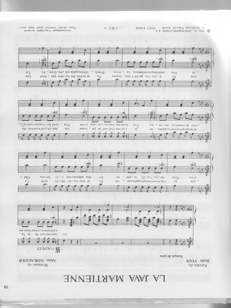 La Java Martienne | PDF