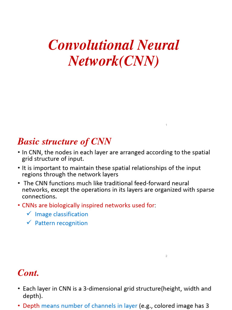 Convolutional Neural Network - 5 | PDF | Artificial Intelligence | Intelligence (AI) & Semantics