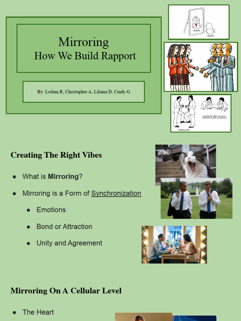 Mirroring - How We Build Rapport | PDF | Psychology | Psychological Concepts