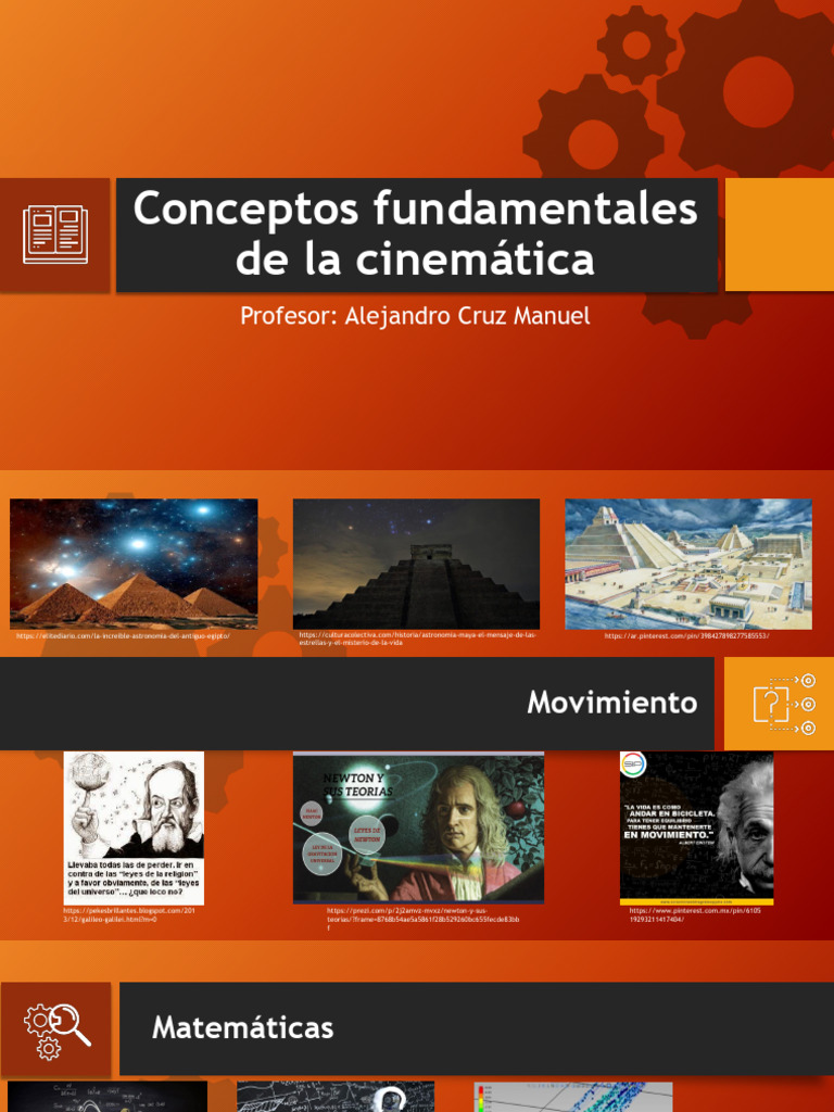 Conceptos Fundamentales de La Cinemática | PDF | Velocidad | Vector Euclidiano