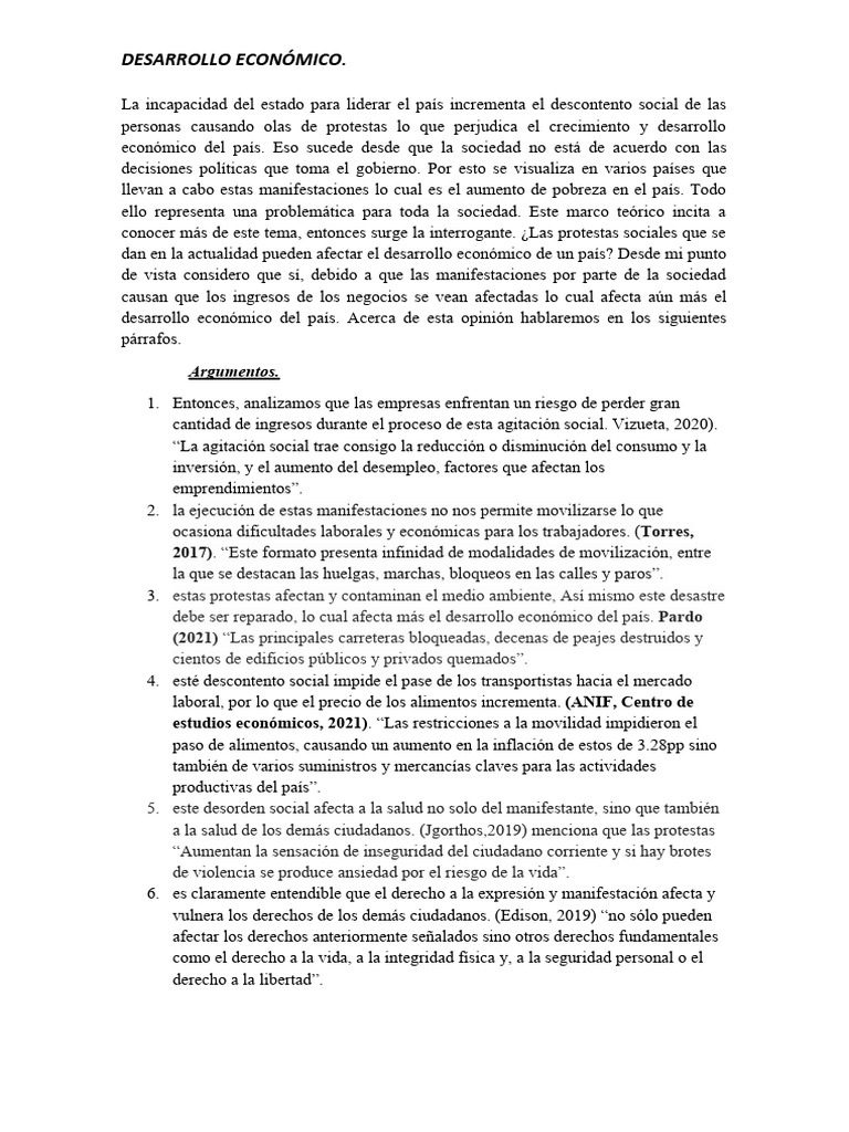 Desarrollo economico. | PDF | Desarrollo economico | Economias