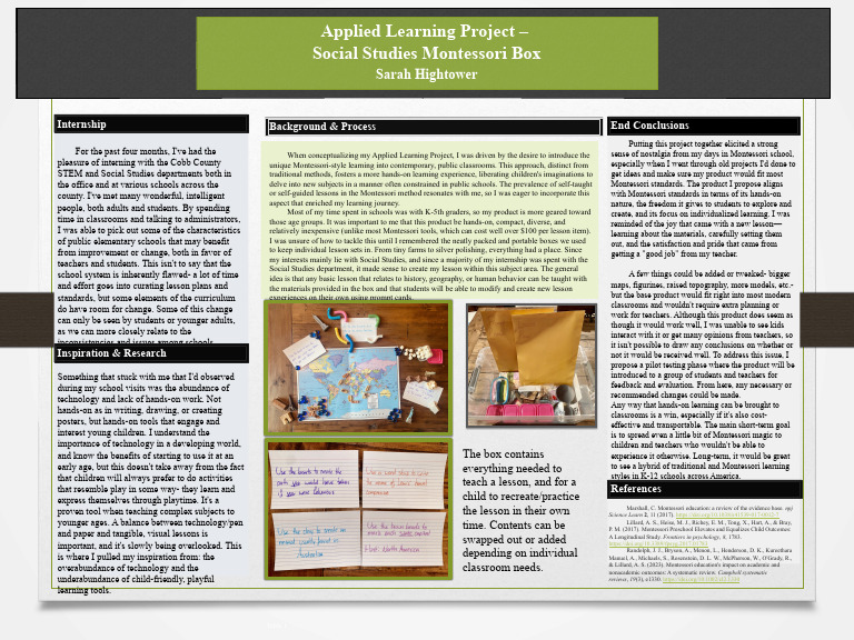 Applied Learning Project | Download Free PDF | Montessori Education ...