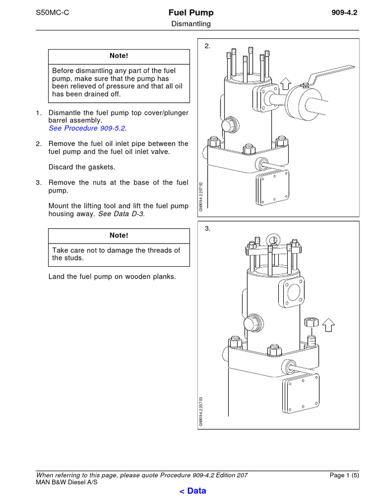 1 - Fuel Pump Overhaul | PDF | Pump | Rotating Machines