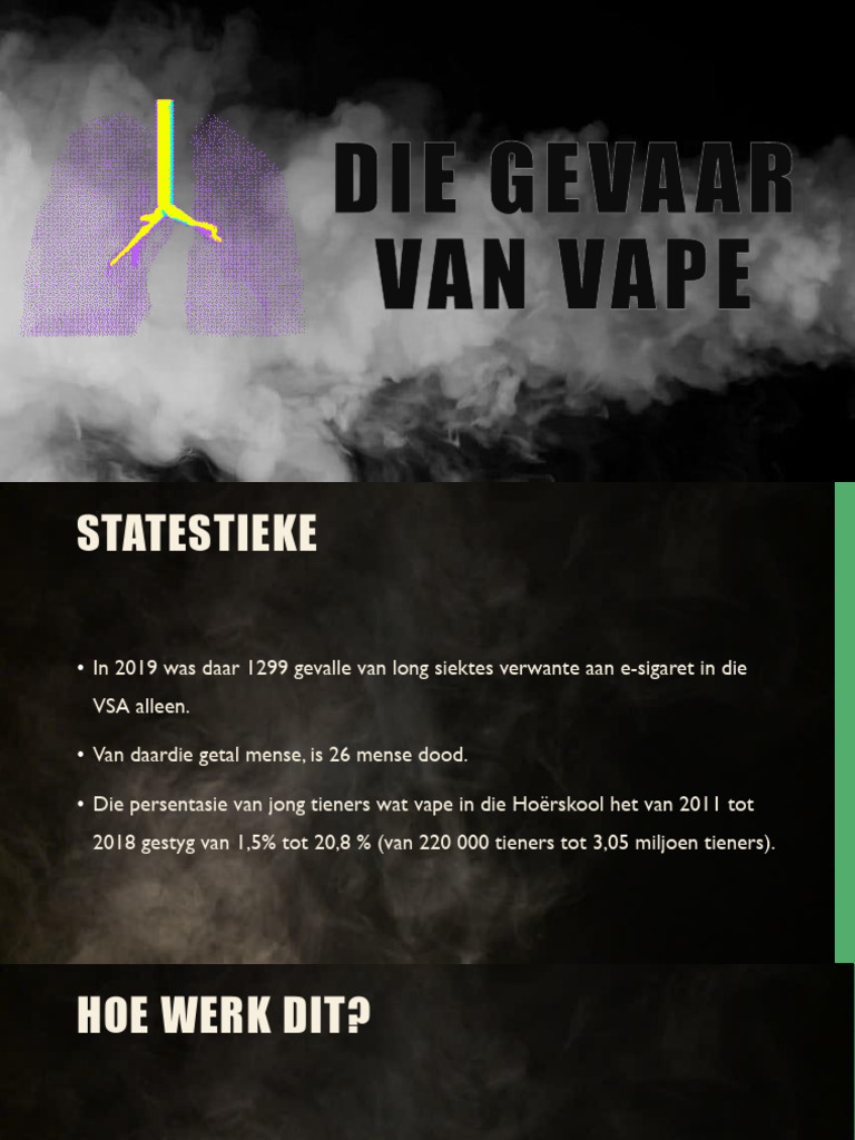 Die Gevaar Van Vape | PDF