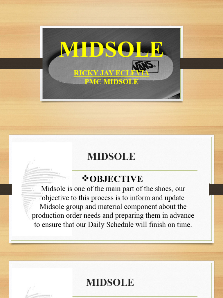 Midsole Production Guidelines | PDF | Shoe | Secondary Sector Of The Economy