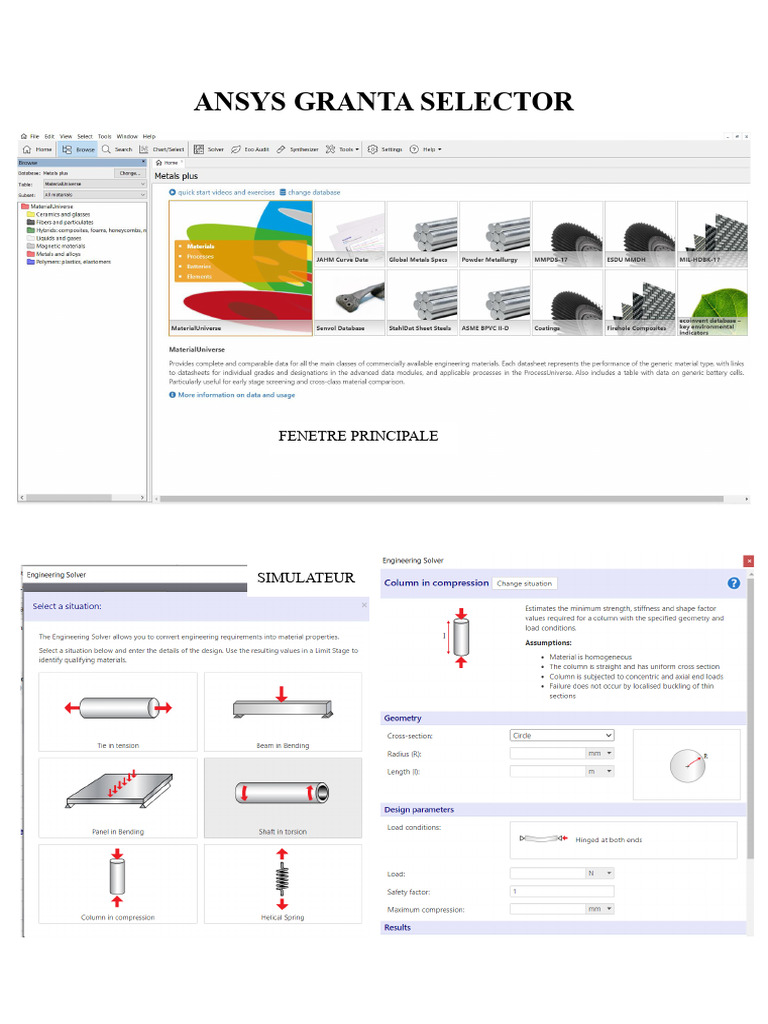 Ansys Granta Selector | PDF | Young's Modulus | Strength Of Materials