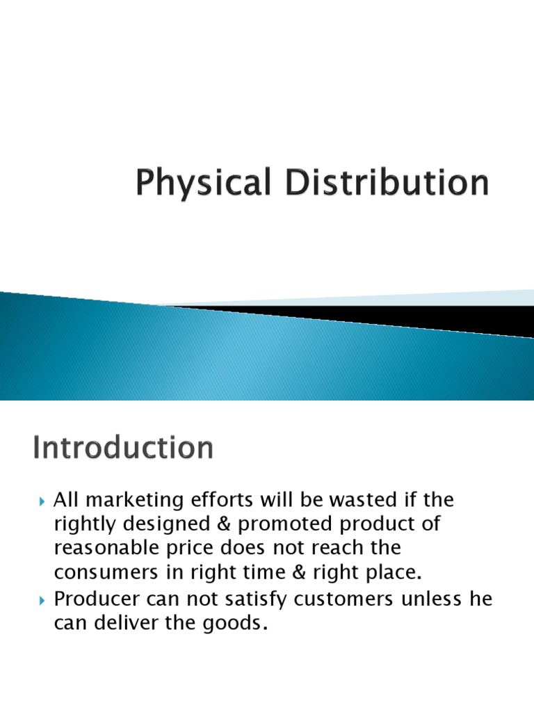Physical Distribution | PDF | Distribution (Business) | Warehouse