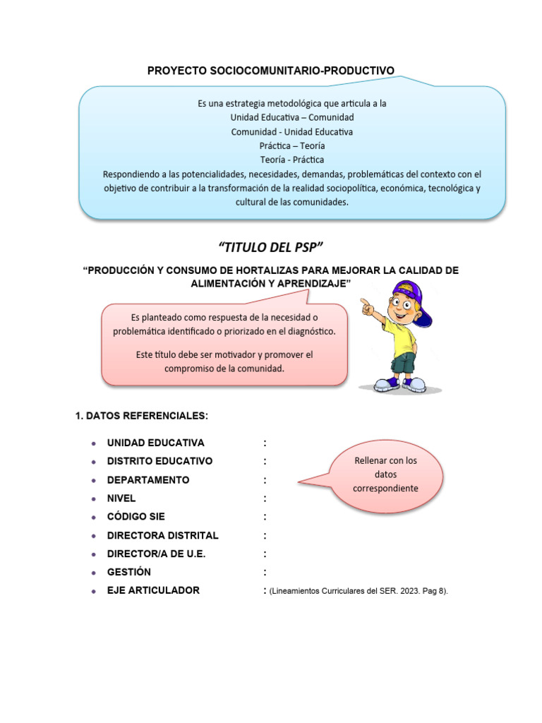 Estructura Del PSP 2024. | PDF | Aprendizaje