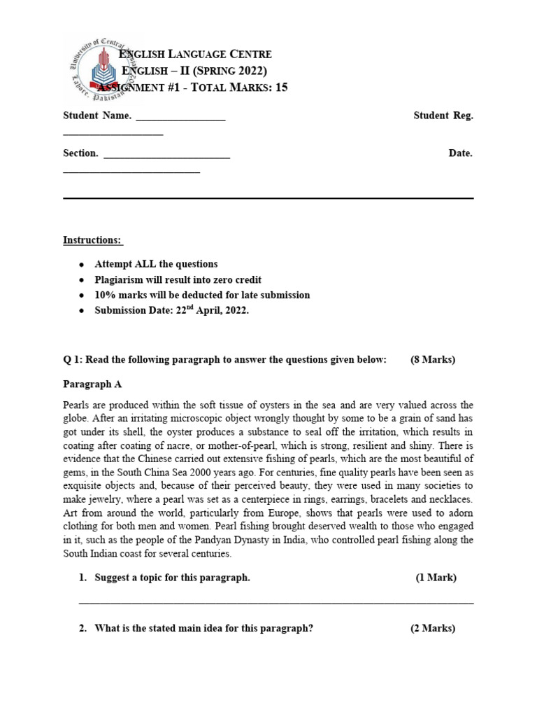 Assignment 1 (BT2) FLS | PDF | Pearl | Dolphin