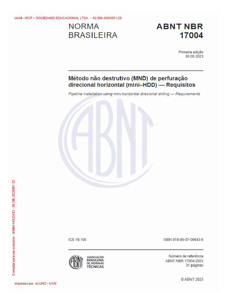NBR 17004 | PDF