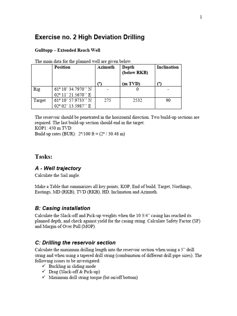 Exercise2 | PDF | Casing (Borehole) | Shear Stress