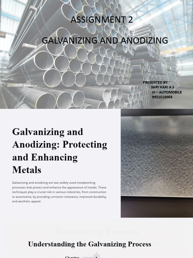 Galvanizing-and-Anodizing-Protecting-and-Enhancing-Metals | PDF | Corrosion | Metals