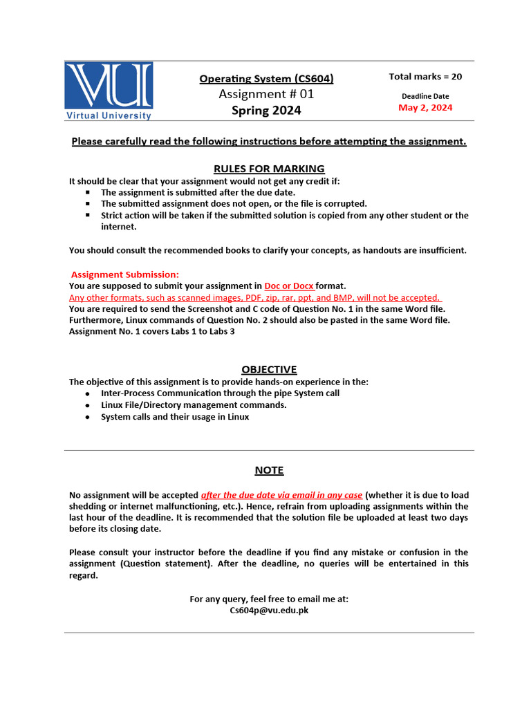 Spring 2024 - CS604P - 1 | PDF | Computer Architecture | Software Engineering